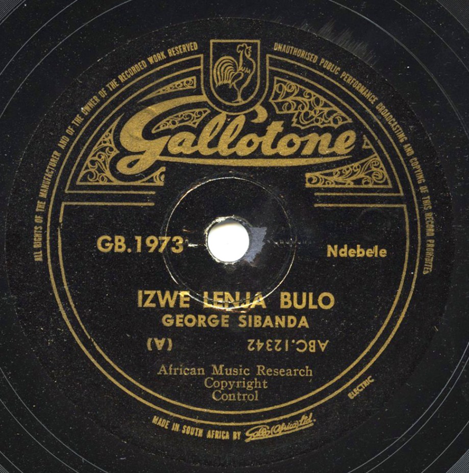 George Sibanda – Izwe Lenja Bulo – Excavated Shellac